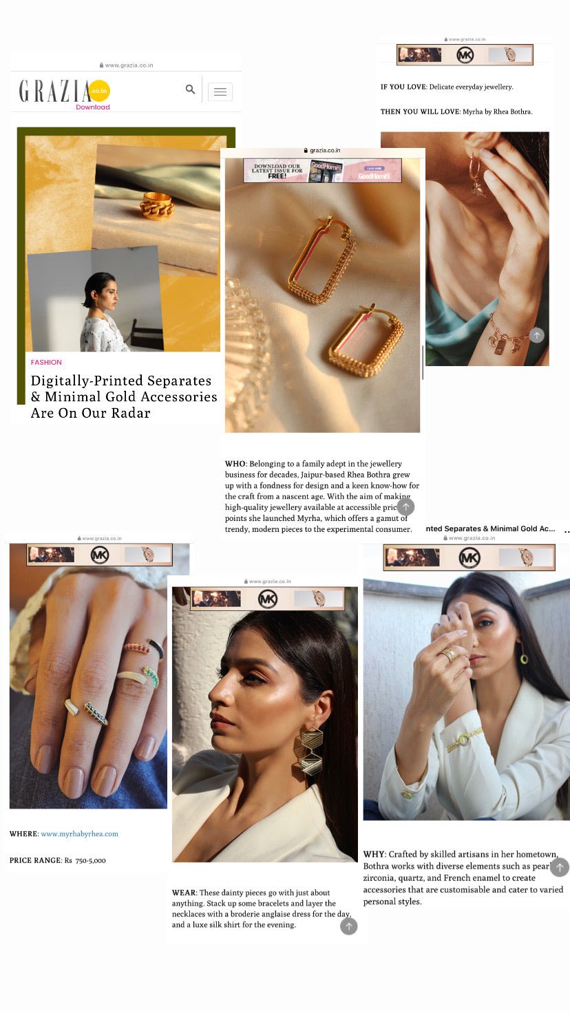 Myrha featured in Grazia – Myrhabyrhea